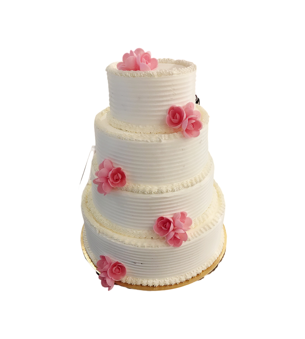 Gâteaux 4 étage forme rond